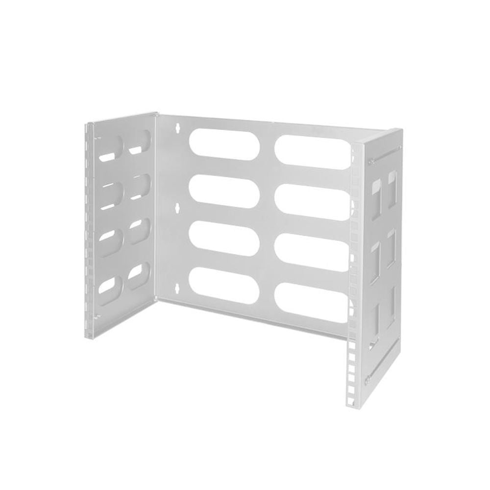 LogiLink 19" Wandhalterung 8 HE hellgrau RAL 7035 Patchpanelmontage ...